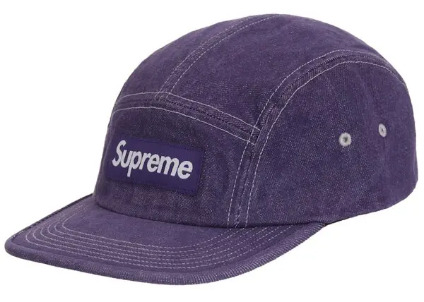 Supreme Denim Camp Cap - Purple