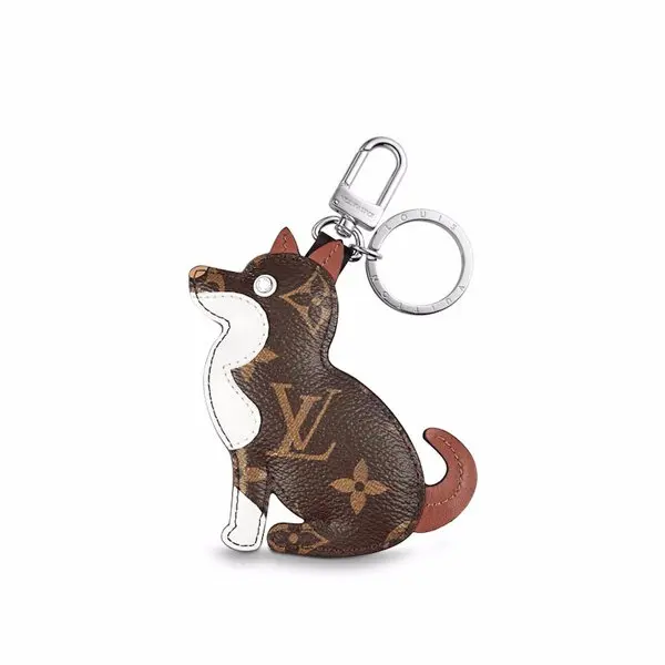 LOUIS VUITTON Dog Bag Charm And Key Holder Monogram