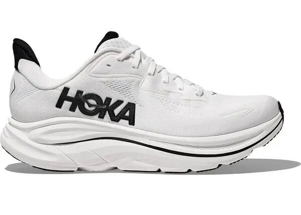 Hoka One One Clifton 10in Athletic Sneakers - White/black