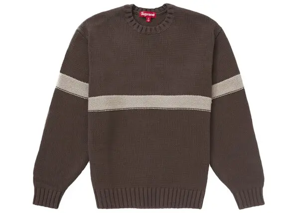Supreme Tonal Applique Sweater - Brown