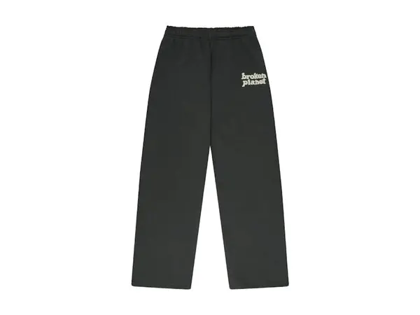 BROKEN PLANET Straightleg Sweatpants - Soot Black