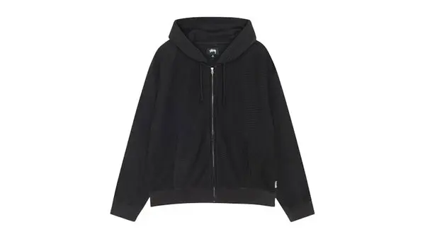 StÜssy Double Layer Waffle Zip Hoodie