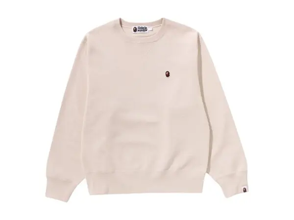 A BATHING APE By Bathing Crewneck Sweatshirt - Beige