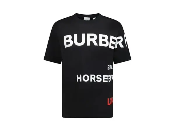 Burberry Horseferry Print Cotton T-shirt - Black