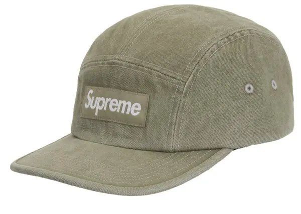 Supreme Denim Camp Cap - Olive