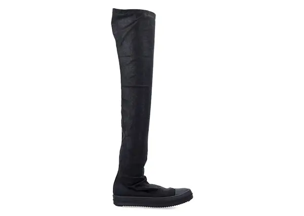 Rick Owens High Sock Sneaks - Black