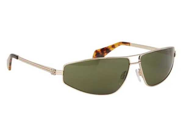 Palm Angels Clavey Sunglasses - Gold Green (peri059s24met0017655)