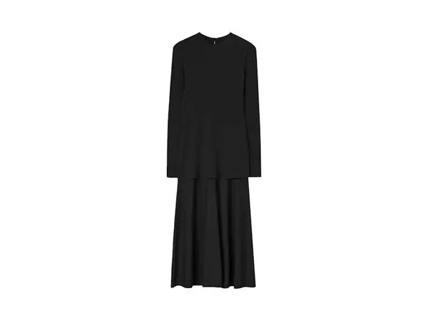 JIL SANDER Crewneck Dress - Black