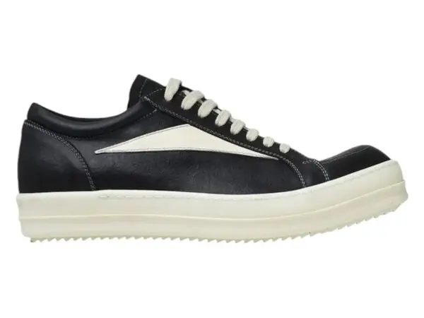 Rick Owens Leather Jumbolace Low Sneaks Sneakers