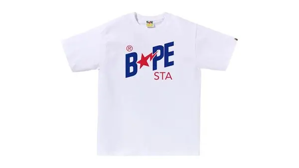 A BATHING APE Colors Sta Tee Shirt Tee Shirt - White