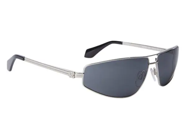 Palm Angels Clavey Sunglasses - Silver Dark Grey (peri059s24met0017207)