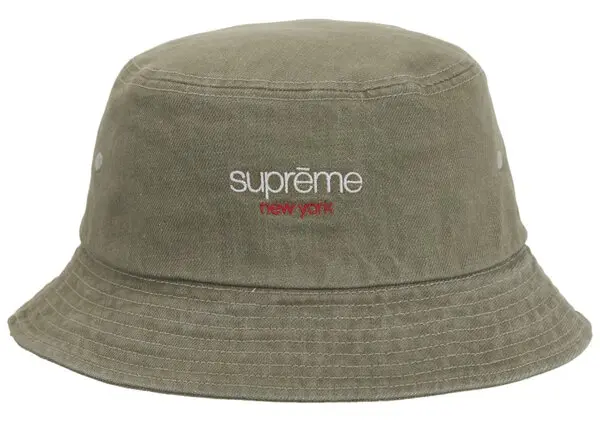 Supreme Denim Crusher Hat - Olive