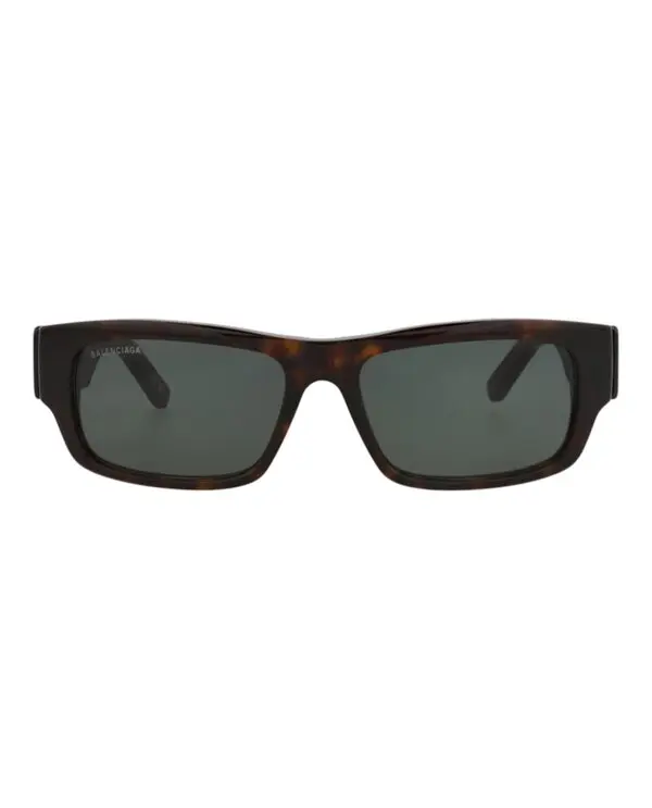 Balenciaga Square Frame Recycled Acetate Sunglasses - Havana Havana Green (bb0261sa/30013975/002)