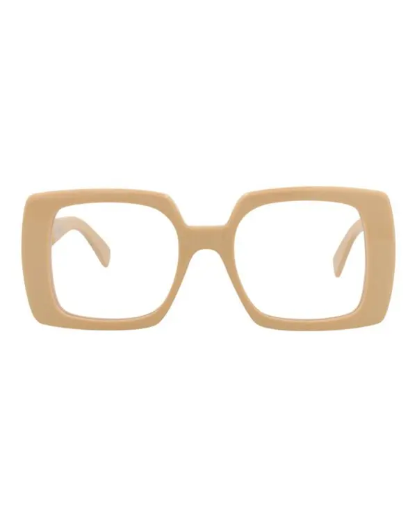 Celine Square Frame Acetate Optical Frames - Beige Beige Transparent (cl50121i/51/057)