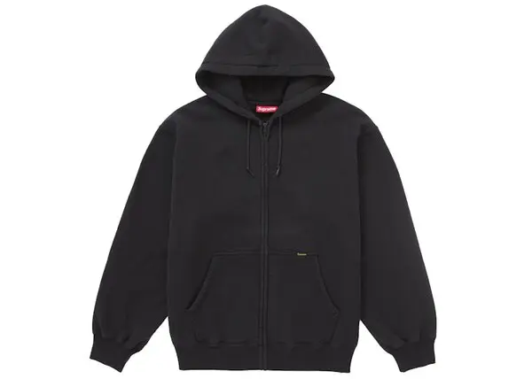 Supreme Work Zip Up Hooded Sweatshirt - Black