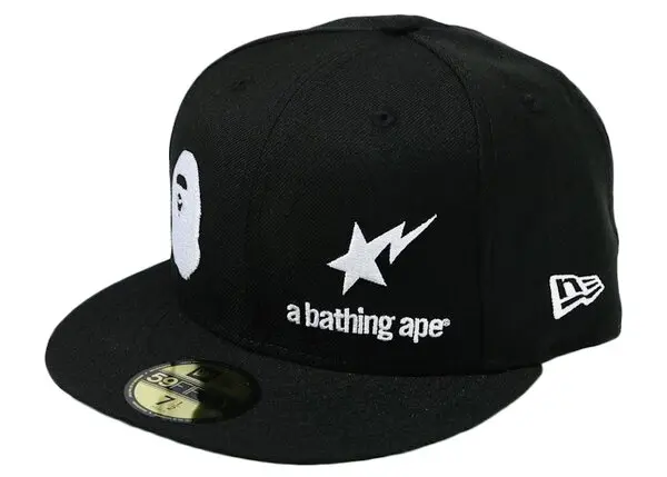 BAPE New Era 59fifty A Bathing Ape Cap - Black