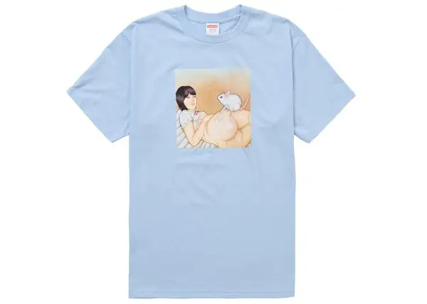 Supreme Mouse Tee Shirt - Powder Blue