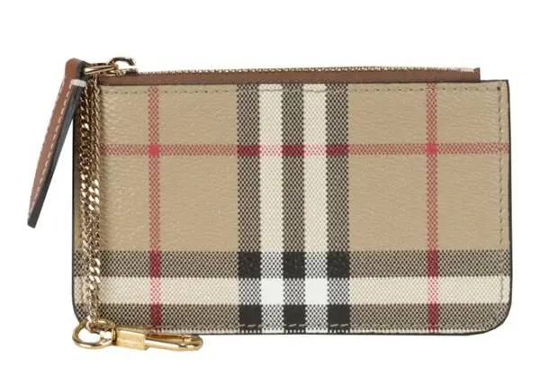 Burberry Kelbrook Check Coin Case - Archive Beige