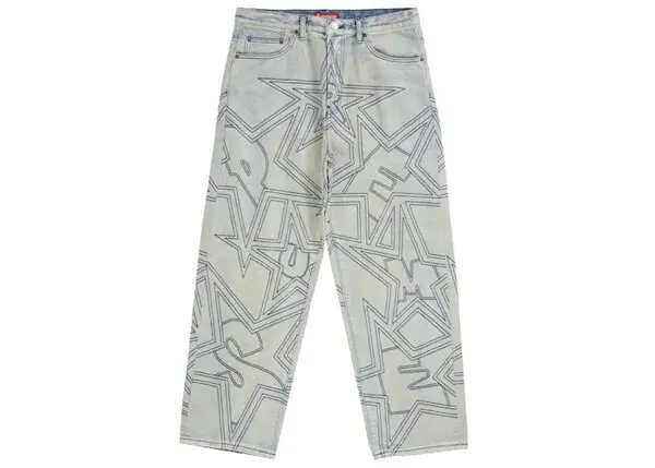 Supreme Stars Topstitch Baggy Jean