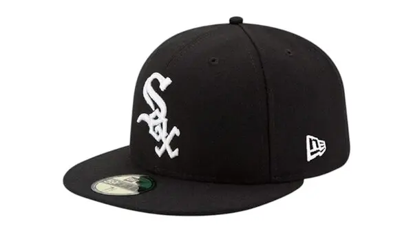 New Era Mlb Chicago Sox Wool 59fifty Fitted Baseball Cap - Black/white