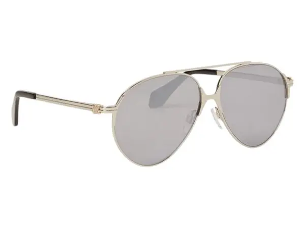 Palm Angels Elkton Aviator Sunglasses - Silver (peri060s24met0017272)