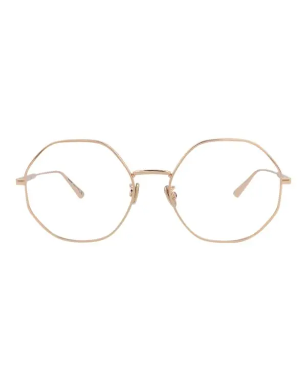 Dior Round-frame Optical Frames - Gold Gold Transparent (cd50019u/54/029)