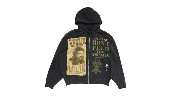 TRAVIS SCOTT X Wwe Double Cactus Jack Mick Foley Zip Hoodie