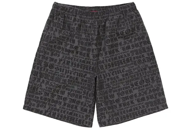 Supreme Cities Jacquard Short - Black