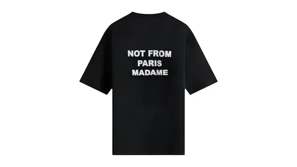 Drole De Monsieur Basic Le Slogan T-shirt - Black