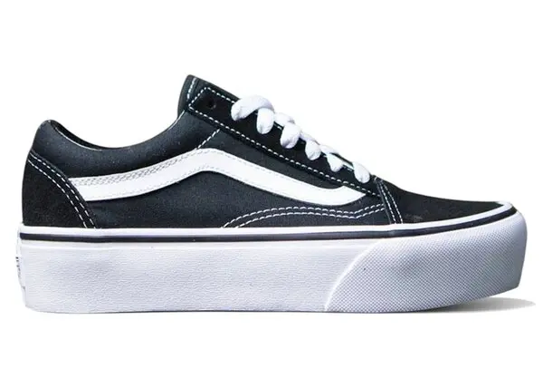 VANS Old Skool Platform Sneakers - Black/white