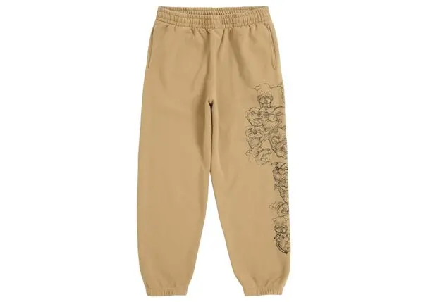 Supreme Pitbulls Embroidered Sweatpant - Brown