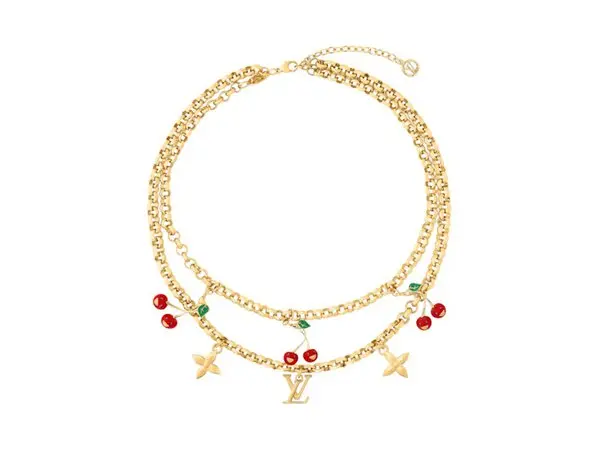 LOUIS VUITTON X Takashi Murakami Cherry Necklace - Gold/tone Metal