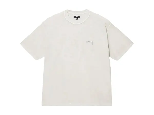 StÜssy Lazy Short Sleeve Tee Shirt - Bone