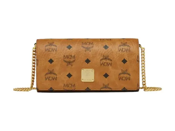 Mcm Aren Vi Mini Crossbody - Cognac