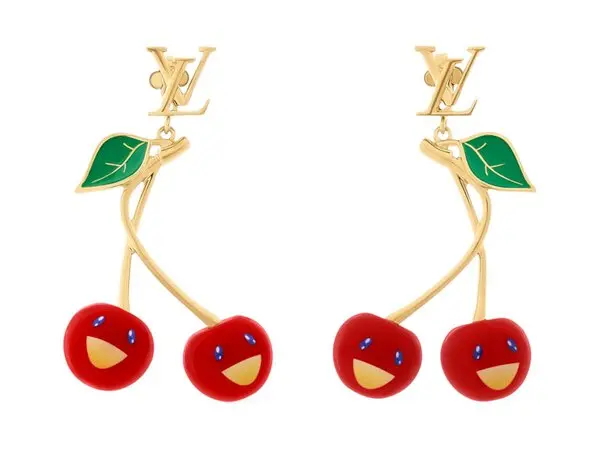 LOUIS VUITTON X Takashi Murakami Cherry Earrings - Gold/tone Metal