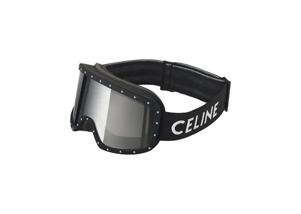 Celine Silver Mirror Lenses Ski Mask - Black (4s196cmbc.38bl)