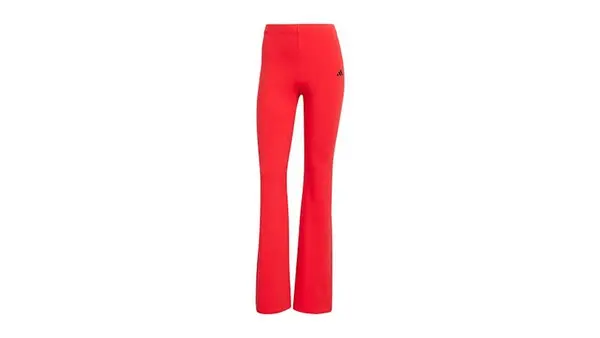 Adidas Essentials Small Logo Flared Leggings - Pure Ruby/black