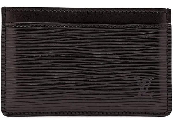 LOUIS VUITTON Card Holder Epi - Noir Black