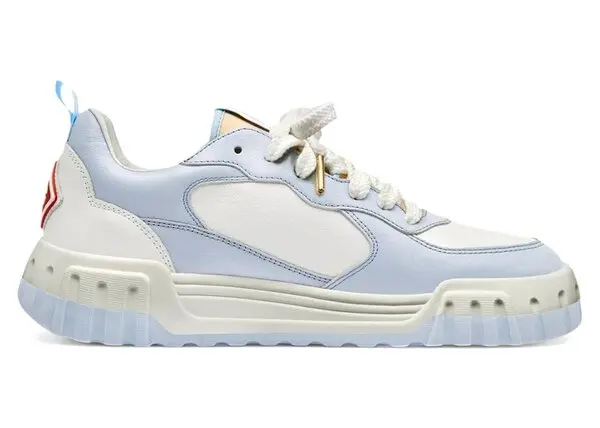 Casablanca Courtin Lace-up Sneakers - White/blue