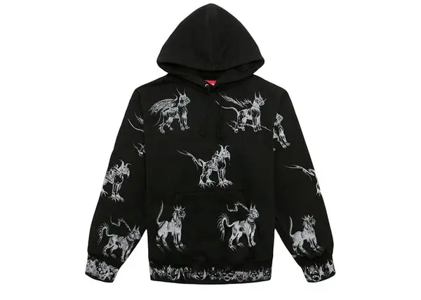 Supreme Animals Hooded Sweatshirt - Black