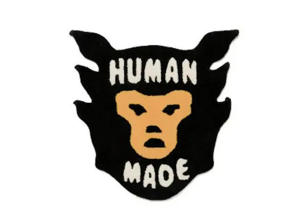 HUMAN MADE Small Face Rug Black