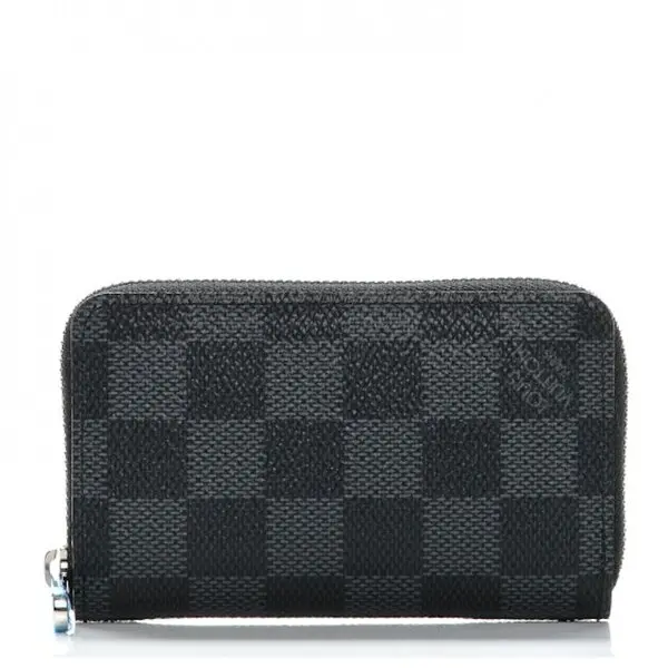 LOUIS VUITTON Zippy Coin Purse Vertical Damier Graphite - Multicolor