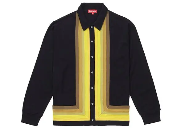 Supreme Corner Stripe Polo Shirt Sweater