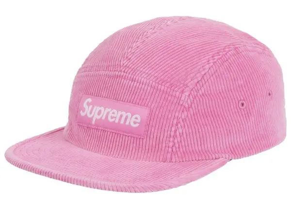 Supreme Corduroy Camp Cap - Pink