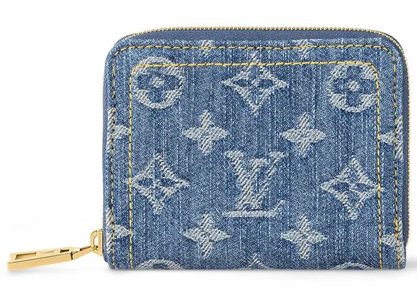 LOUIS VUITTON Zippy Coin Purse - Monogram Denim Blue