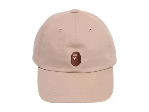 A BATHING APE Ape Head One Point Cap - Beige