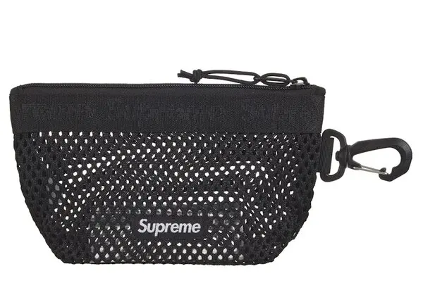 Supreme Mesh Mini Pouch - Black