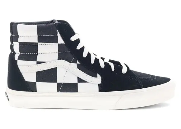 VANS Sk8-hi Checkerboard Sneakers - Black/marshmallow