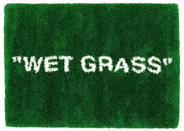 VIRGIL ABLOH X Ikea Markerad Wet Grass Rug 195x133 Cm Green - Multicolor