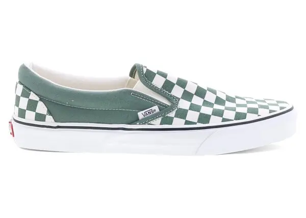 VANS Classic Slip-on Sneakers - Green/white